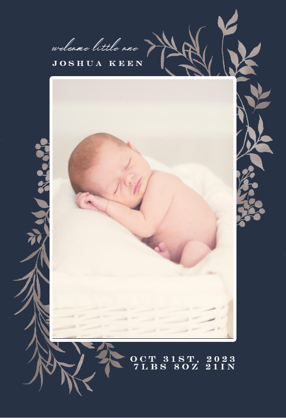 Baby Birth Announcement Templates (Free) | Greetings Island