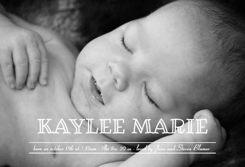 Baby Birth Announcement Templates (Free) | Greetings Island