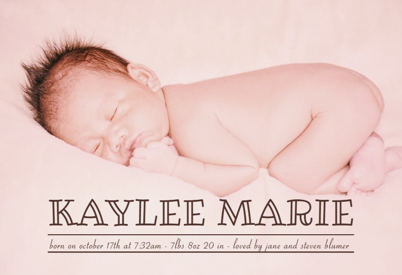 Baby Birth Announcement Templates (Free) | Greetings Island