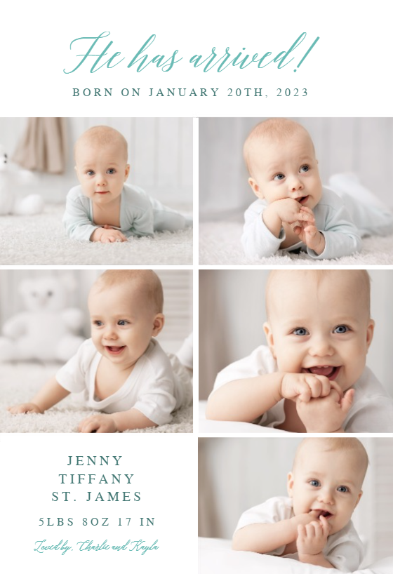 Colorful Collage - Engagement Announcement Template (Free) | Greetings ...