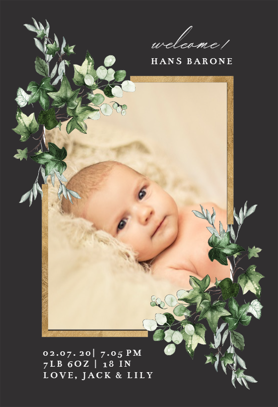 Baby Birth Announcement Templates (Free) | Greetings Island