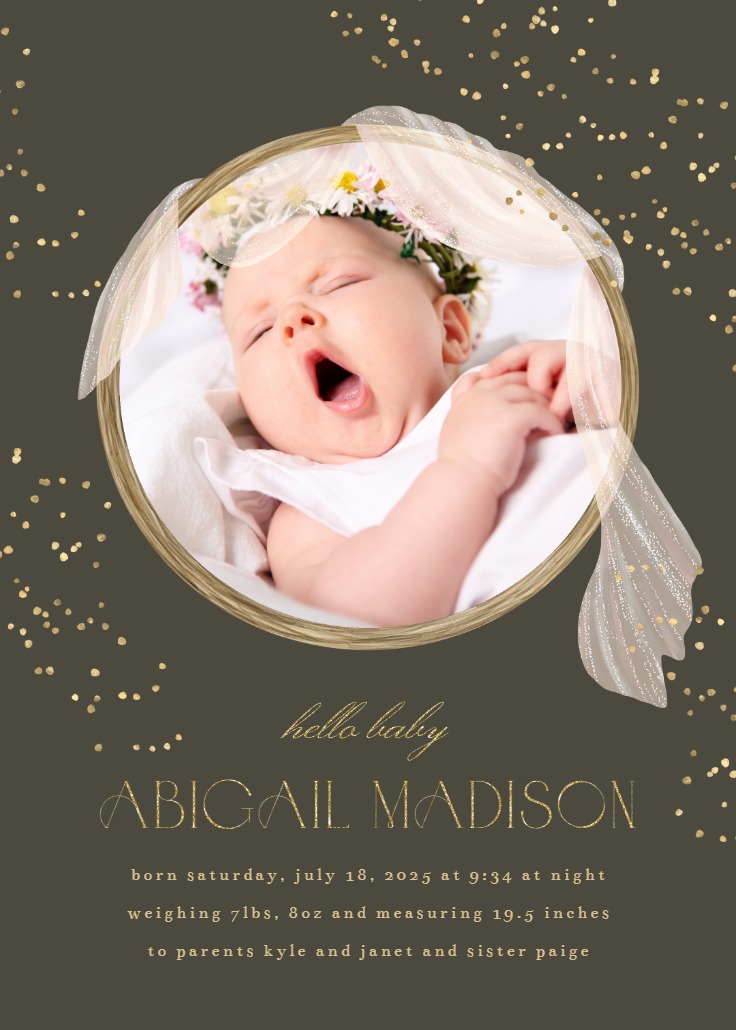 New blessing - Birth Announcement | Greetings Island