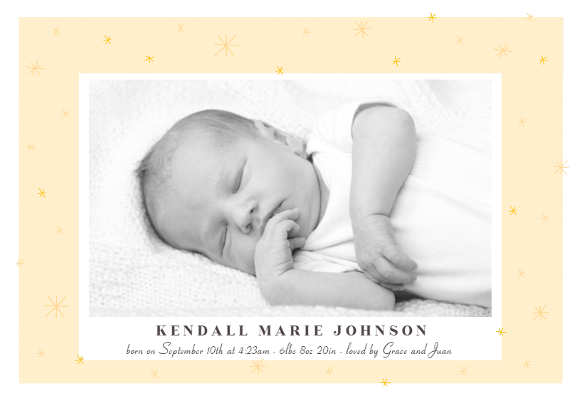 Baby Birth Announcement Templates (Free) | Greetings Island