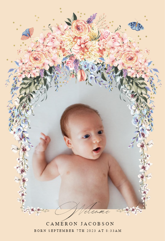Baby Birth Announcement Templates (Free) | Greetings Island