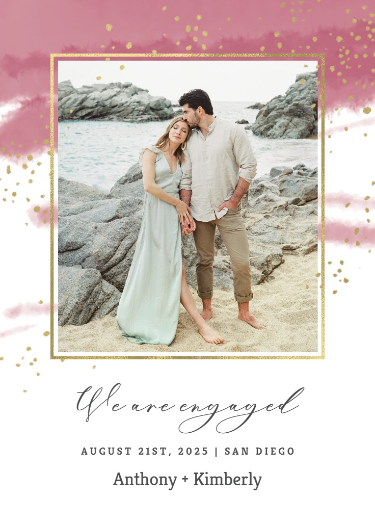Fresh & Fancy - Engagement Announcement | Greetings Island