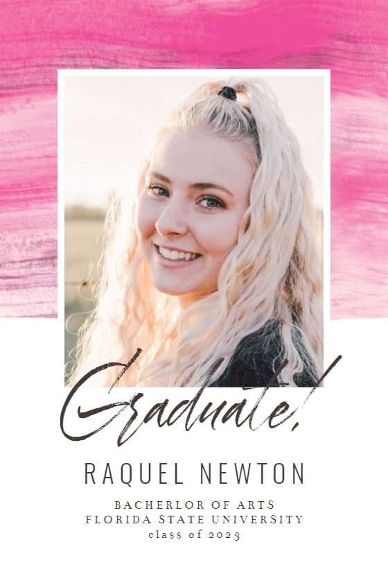 Feathery Ferns - Graduation Announcement Template | Greetings Island