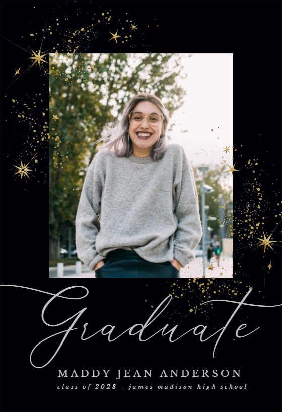 Boho shapes - Graduation Announcement Template (Free) | Greetings Island