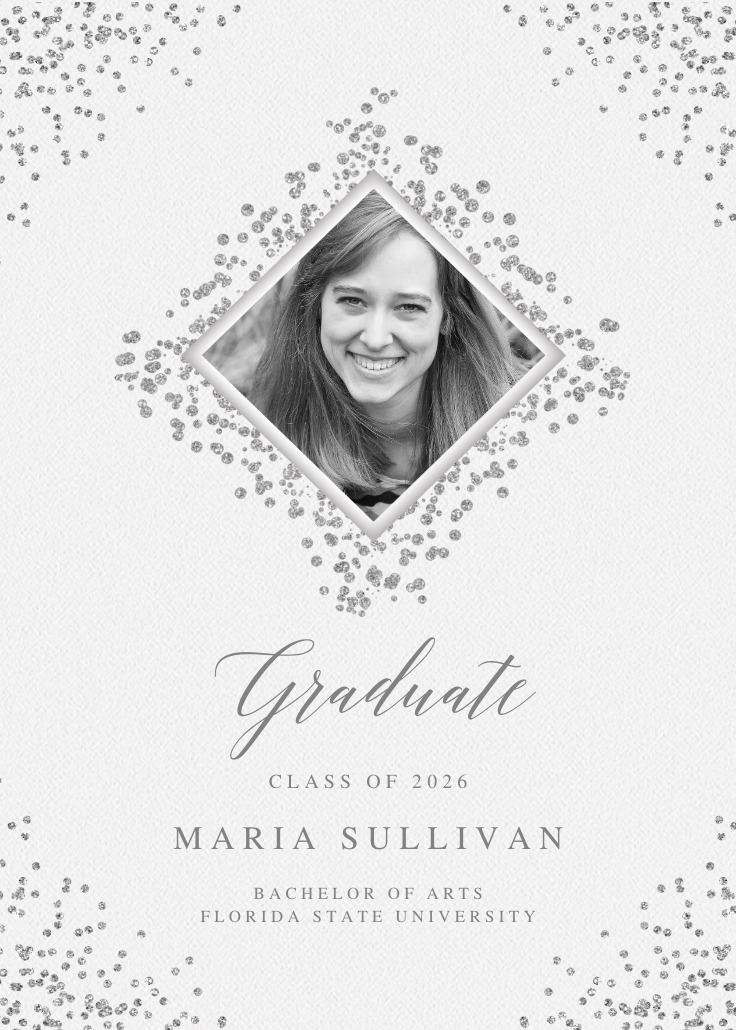 Diamonds - Graduation Announcement | Greetings Island