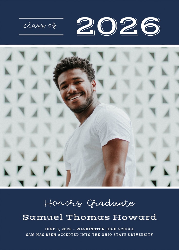 Forward Motion - Graduation Announcement (Free) | Greetings Island