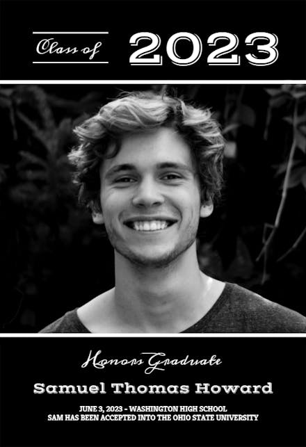 Forward Motion - Graduation Announcement Template (Free) | Greetings Island