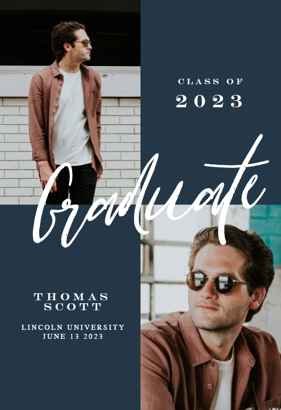 Simply Scripted - Graduation Announcement Template | Greetings Island