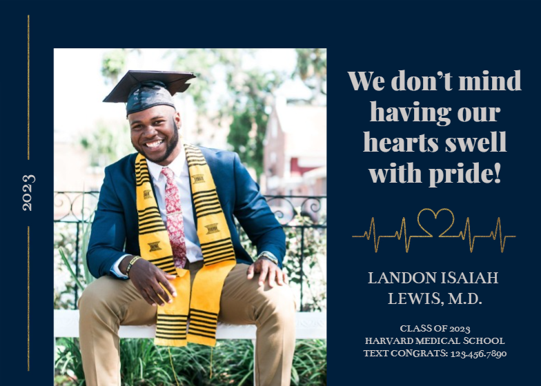 Heart Swell Doctor - Graduation Announcement Template (Free ...