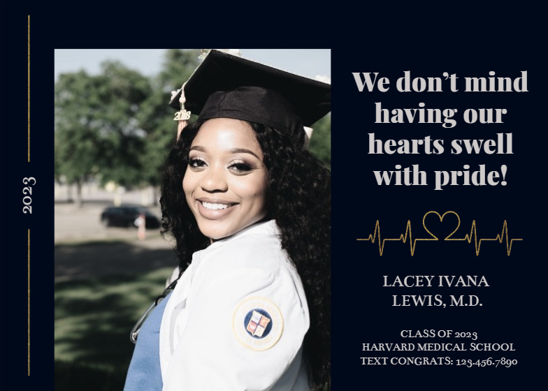 Heart Swell Doctor - Graduation Announcement Template (Free ...