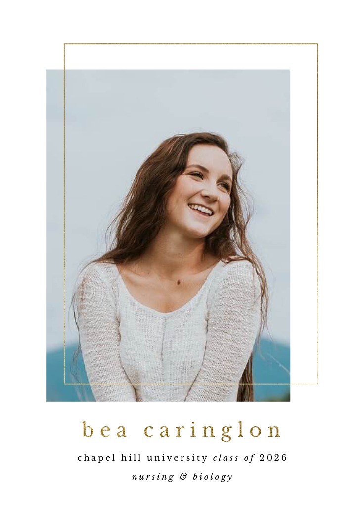 Lux photo frame - Graduation Announcement | Greetings Island