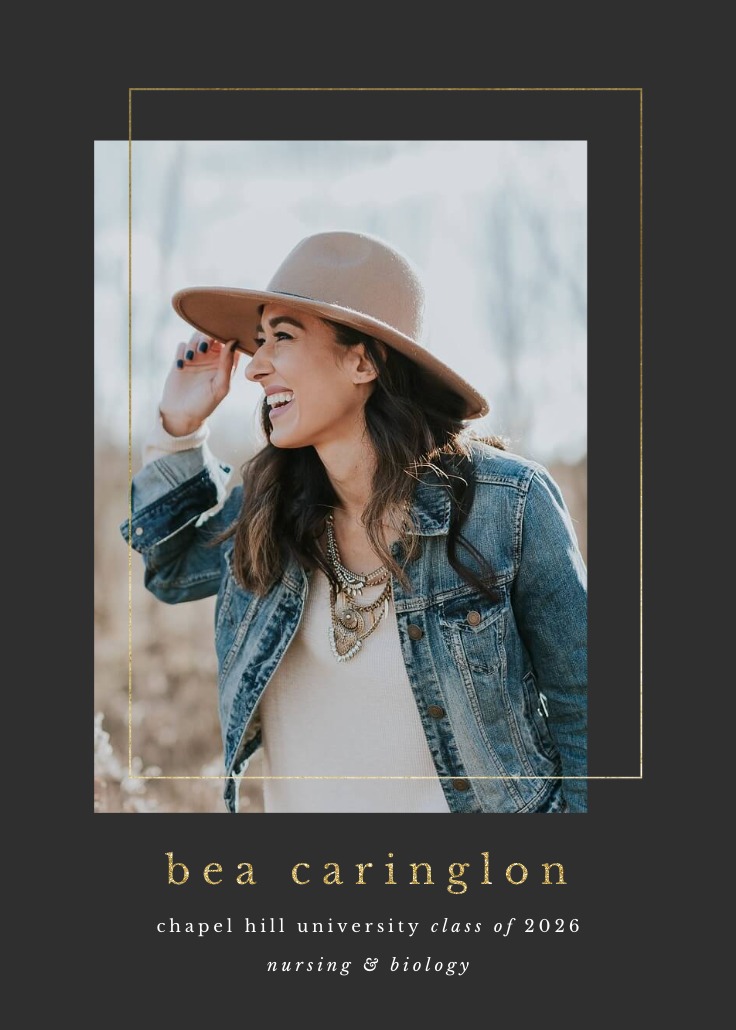 Lux photo frame - Graduation Announcement | Greetings Island