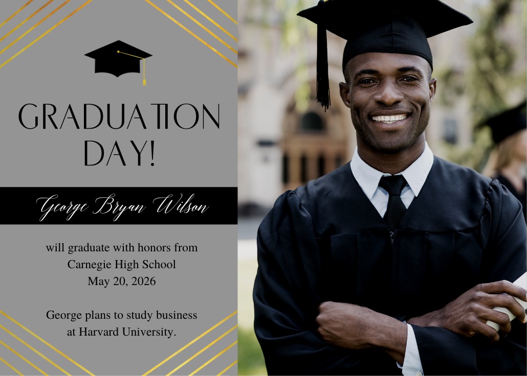 Milestone Moment - Graduation Announcement (Free) | Greetings Island