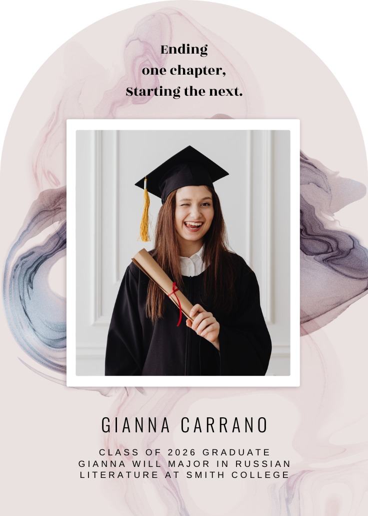 New Chapter - Graduation Announcement | Greetings Island