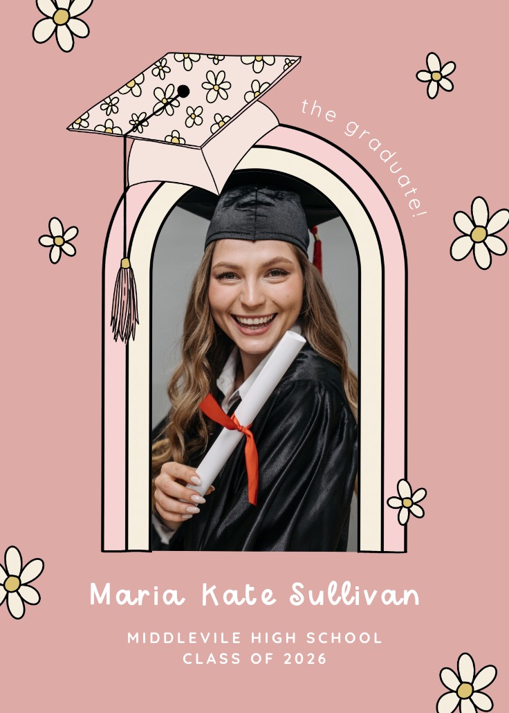 Bold Geometric Shapes - Graduation Announcement (Free) | Greetings Island
