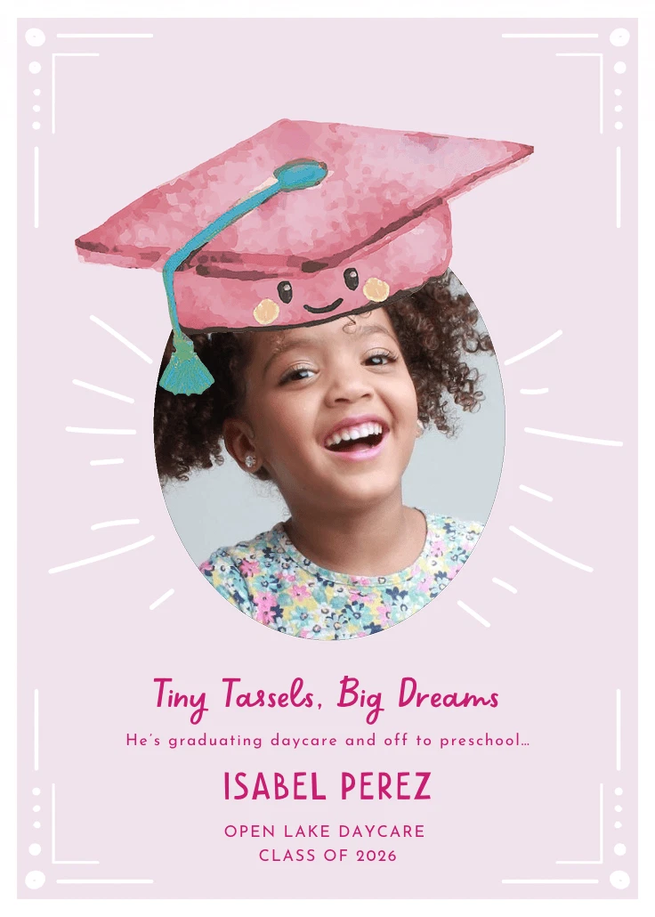 Small yet mighty - Graduation Announcement (Free) | Greetings Island