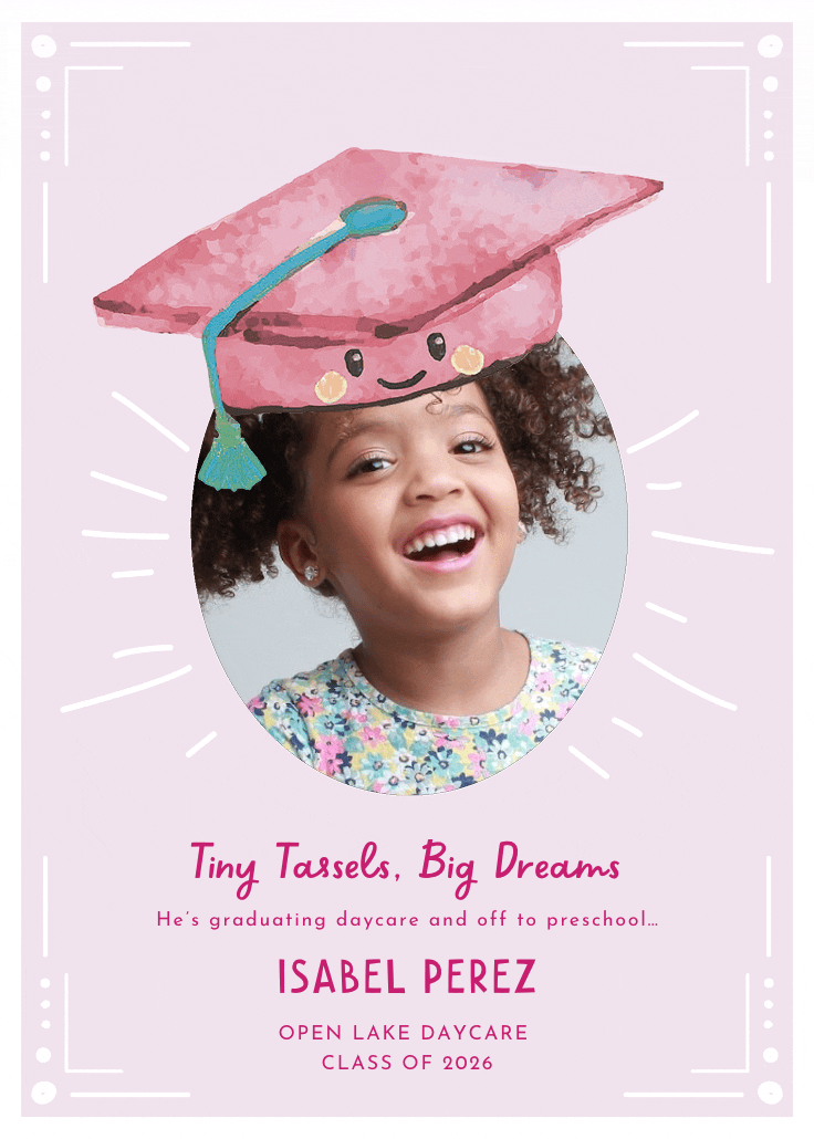 Small yet mighty - Graduation Announcement (Free) | Greetings Island