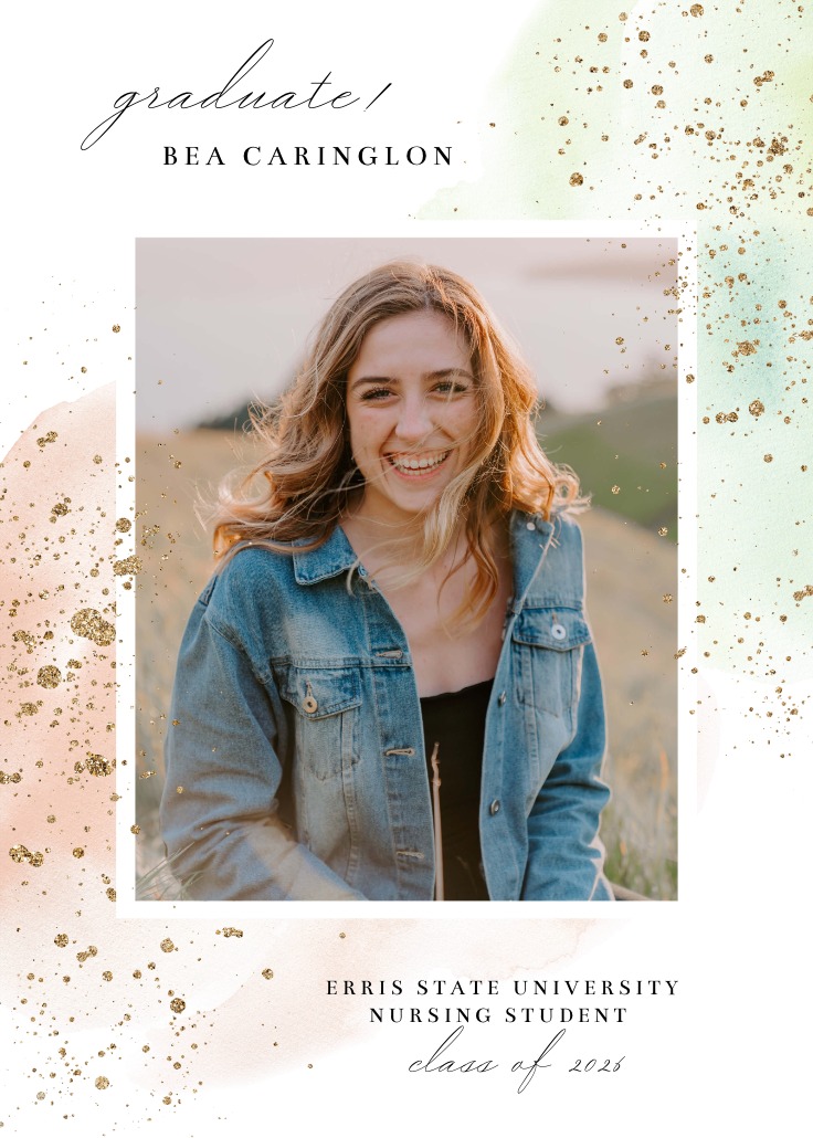 Bold Geometric Shapes - Graduation Announcement (Free) | Greetings Island