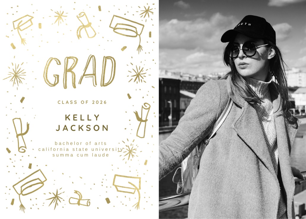 Whimsical grad - Graduation Announcement | Greetings Island