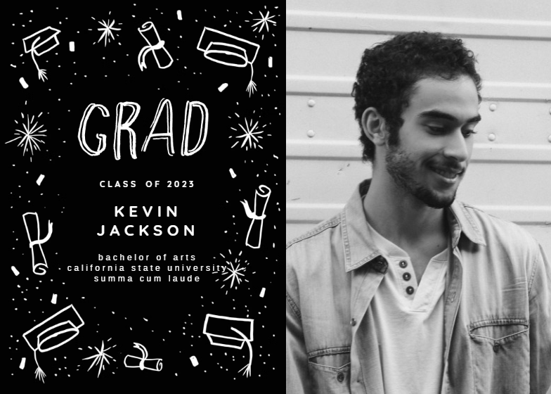 Team Spirit - Graduation Announcement Template (Free) | Greetings Island