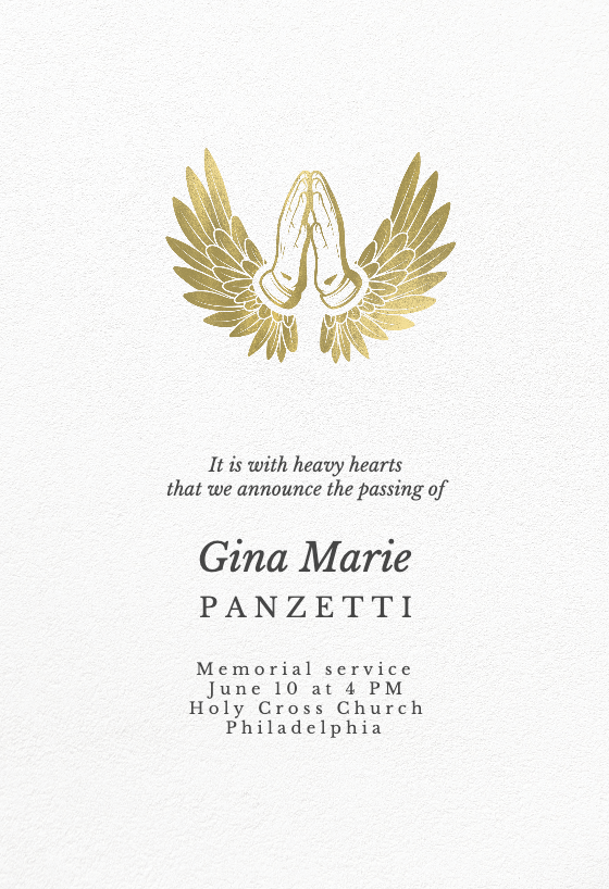 In Loving Memory - Memorial Card Template (Free) | Greetings Island