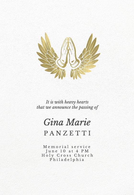 In Loving Memory - Memorial Card Template (Free) | Greetings Island