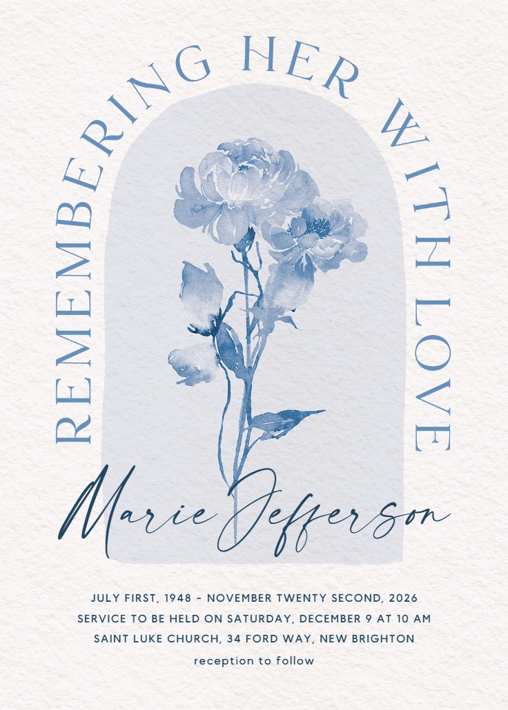 Remembering - Memorial Card (Free) | Greetings Island