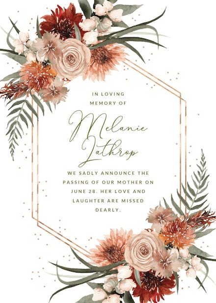 Page 6 | Memorial & Funeral Card Templates (Free) | Greetings Island