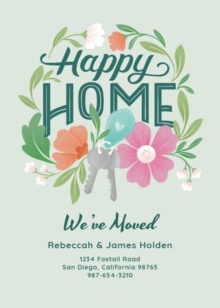 Moving Announcement Templates (Free) | Greetings Island