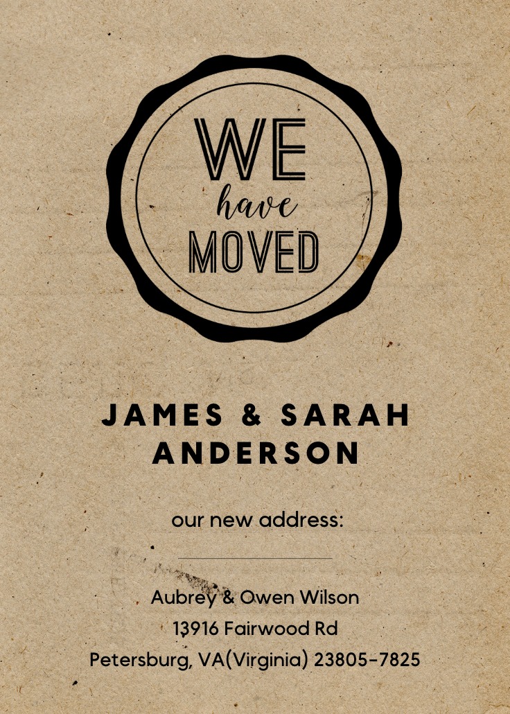 Casual - Moving Announcement (Free) | Greetings Island