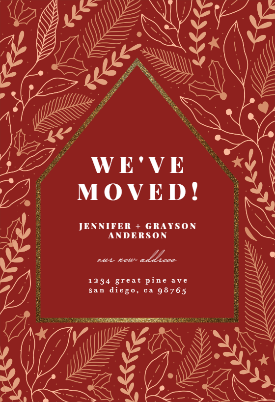 Moving Announcement Templates (Free) | Greetings Island