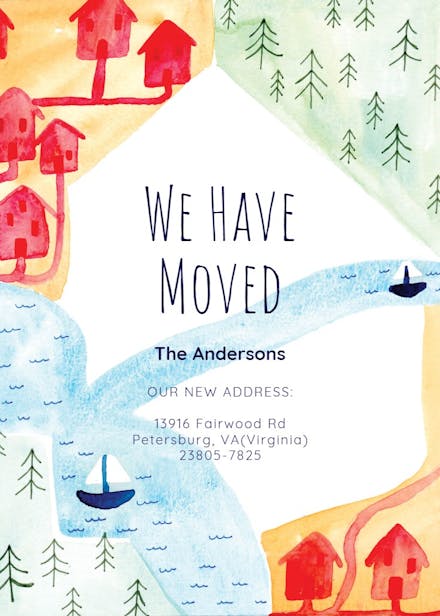 Moving Announcement Templates (Free) | Greetings Island