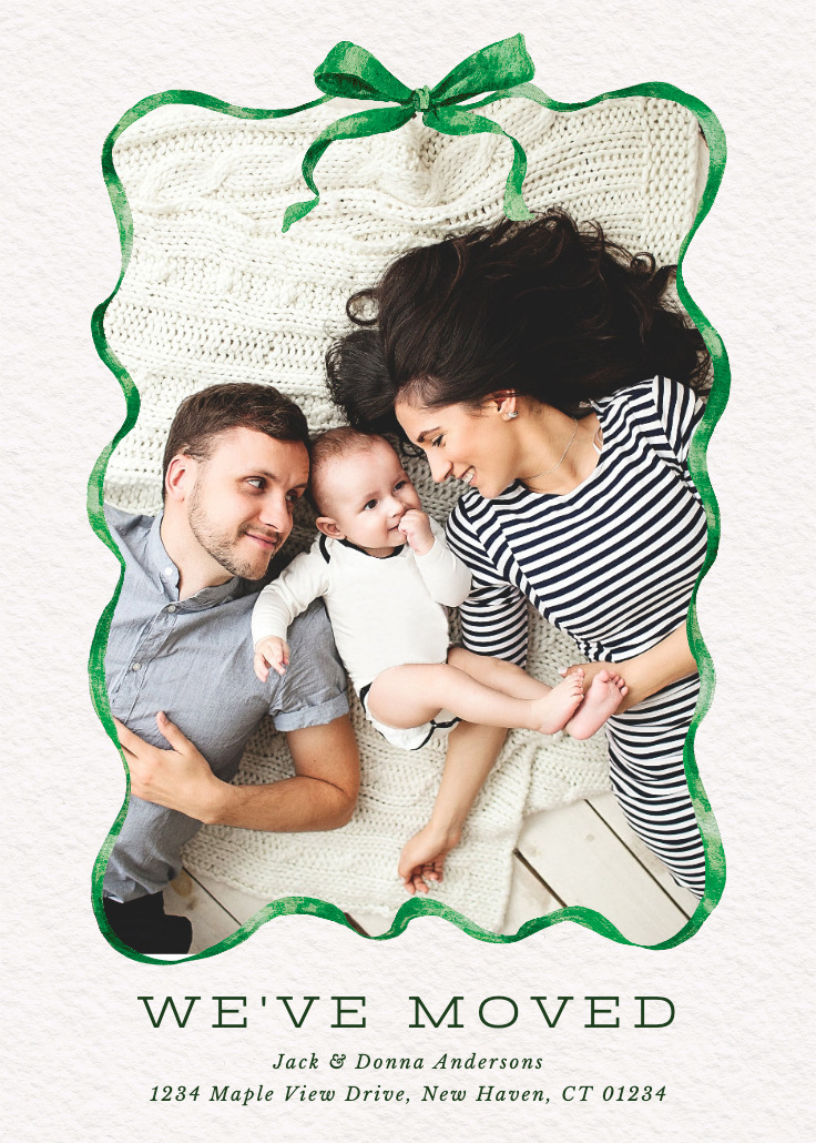 Ruby Ribbon - Moving Announcement | Greetings Island