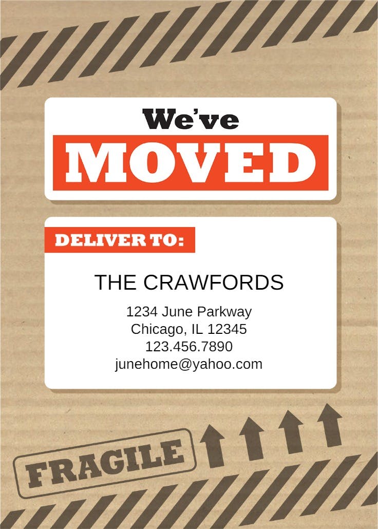 Page 2 | Moving Announcement Templates (Free) | Greetings Island