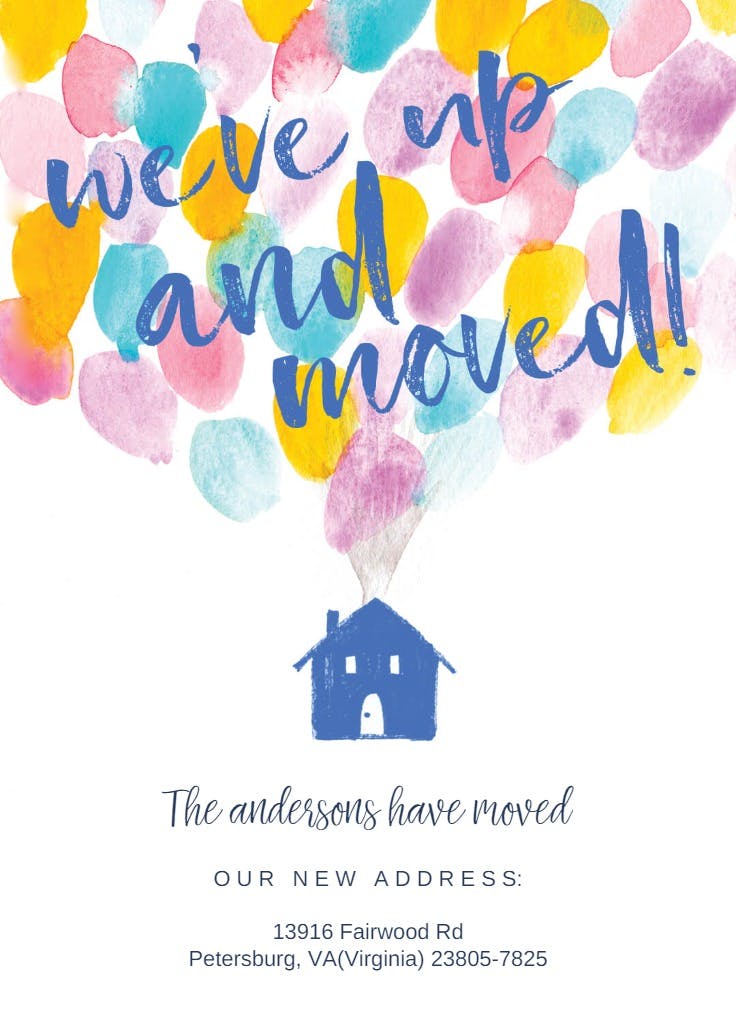 Page 2 | Moving Announcement Templates (Free) | Greetings Island