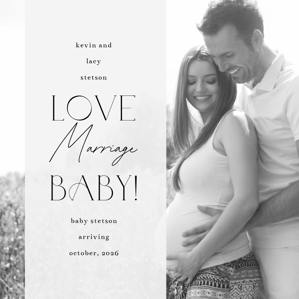Oak And Berry - Pregnancy Announcement Template (Free) | Greetings Island