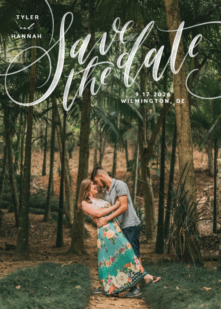 Signs of love - Save the Date Card Template | Greetings Island