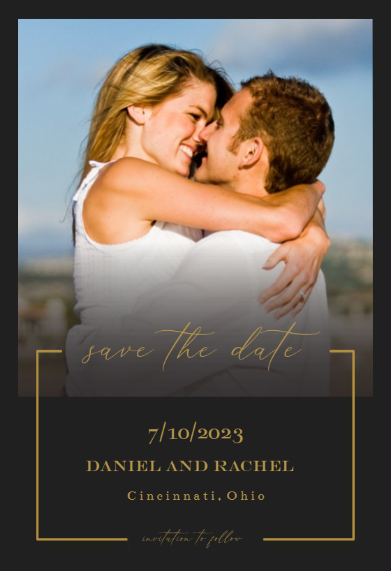 New Era - Save The Date Card Template (Free) | Greetings Island
