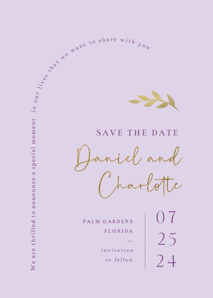 Roman Romantic - Save the Date Card (Free) | Greetings Island