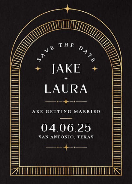 Sculptural Simplicity - Save The Date Card Template | Greetings Island