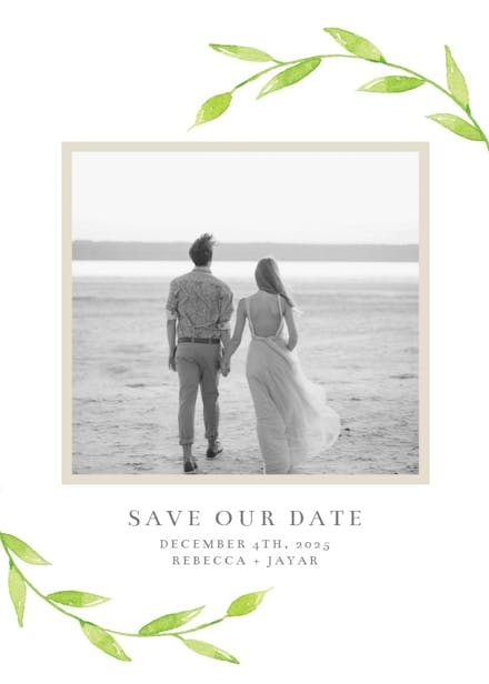 Simple Save The Date Templates (Free) | Greetings Island
