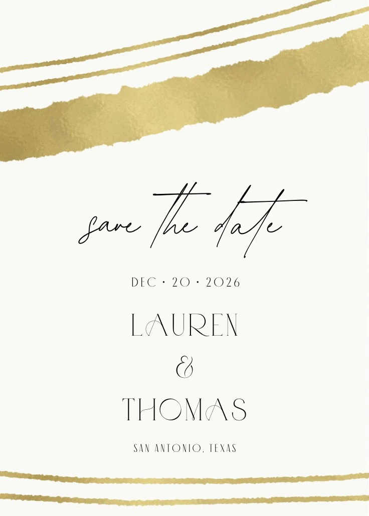 Gradient Arched Window - Save the Date Card Template (Free) | Greetings ...