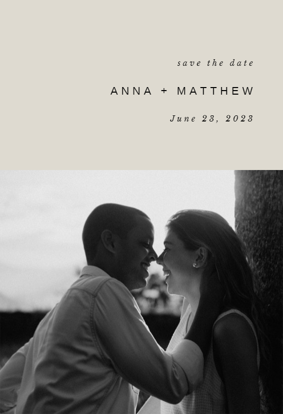 Rounded corner photo - Save the Date Card Template (Free) | Greetings ...