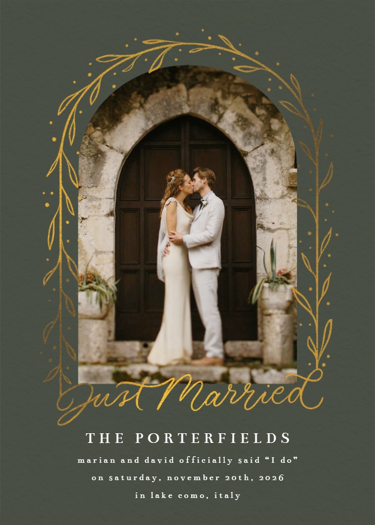 Handwritten Frame - Wedding Announcement | Greetings Island