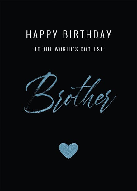 World's Coolest Brother - Free Birthday Card | Greetings Island
