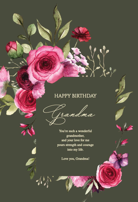 Magenta flowers - Birthday Card | Greetings Island