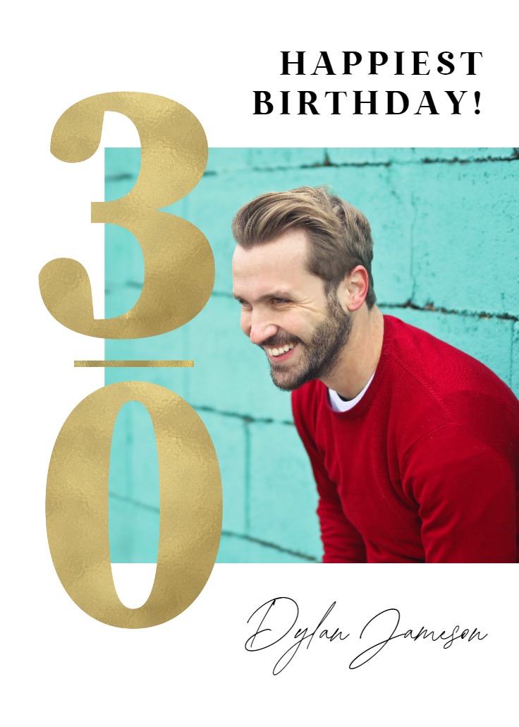 Brilliant 30 - Birthday Card (Free) | Greetings Island